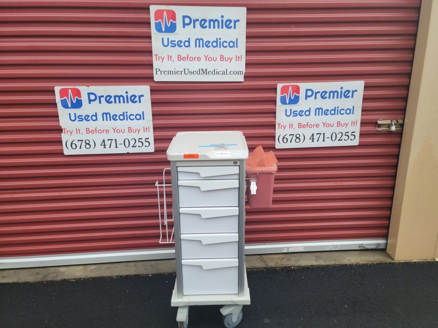 Inner Space Locking Medical Hospital Procedure Cart *Premier Used ...