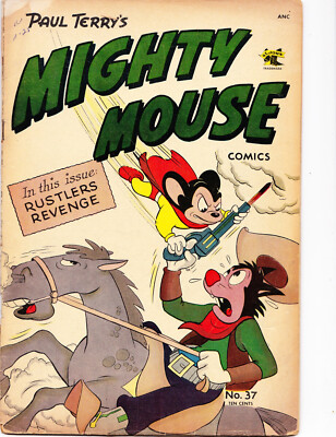 MIGHTY MOUSE #37 SCARCE 1953 Golden Age VG- (3.5) Mighty Mouse vs The ...