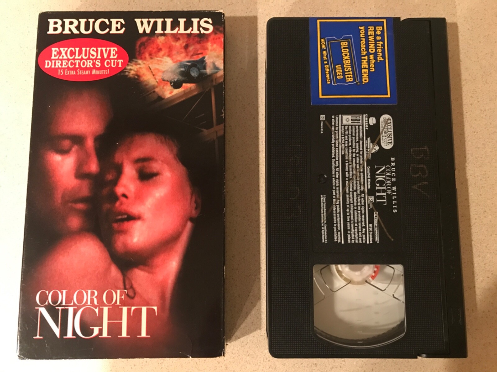 Color of Night (VHS 1995) Bruce Willis, Jane March | eBay