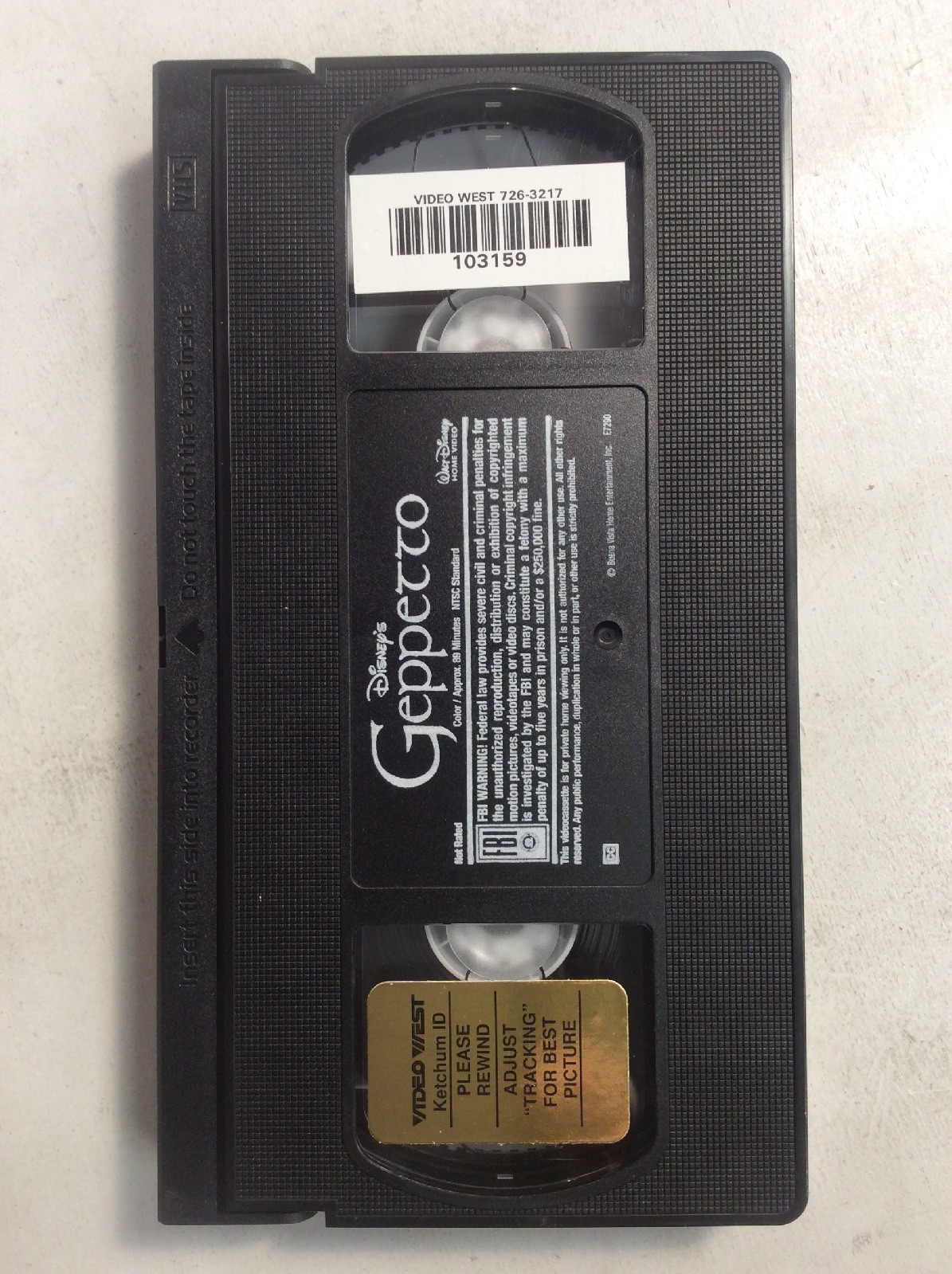 Geppetto VHS 2000 Clamshell Drew Carey VHSshop.com 786936126273 | eBay
