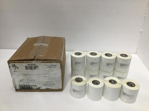 Zebra PolyPro 4000D 2" x 1.25" Polypropylene DT Label 12 Pack GENUINE ...