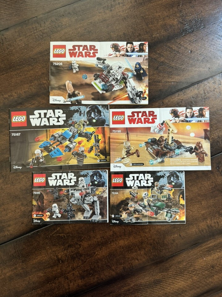 Lego Star Wars Battle Pack instructions manuel lot | eBay