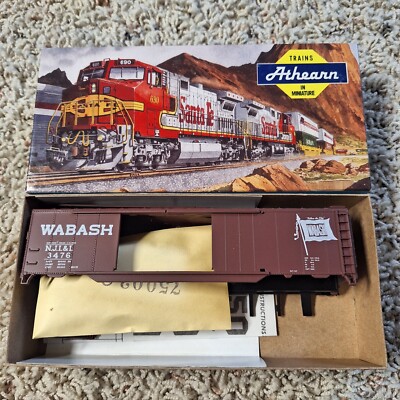 HO Scale Athearn 05111 Wabash 50' Double Door Boxcar 3476 C42349 | eBay
