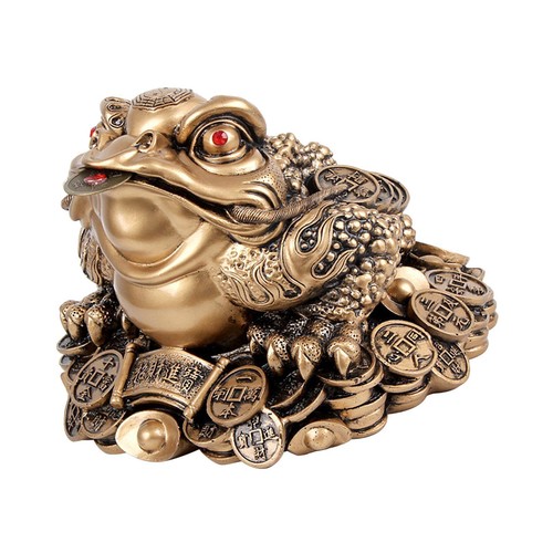 Feng Shui Wealth Fortune Toad Figurine Tabletop Sculpture | eBay Australia