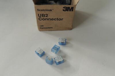 (50 PCS) GENUINE 3M Scotchlok UB2 IDC Tap Splicing Splice Connector 26 ...