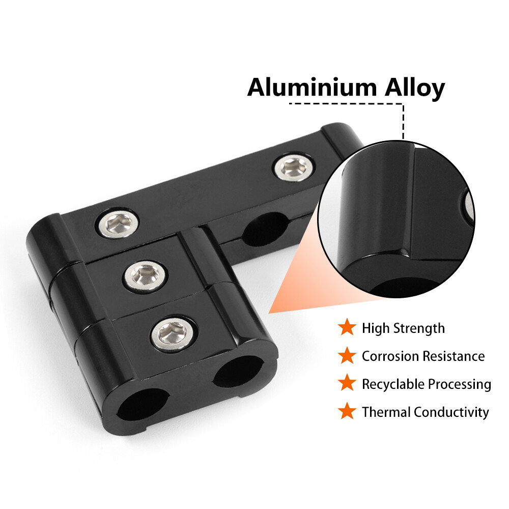 3PCS Black Billet Spark Plug Wire Separators Divider Kit For 8mm 9mm ...