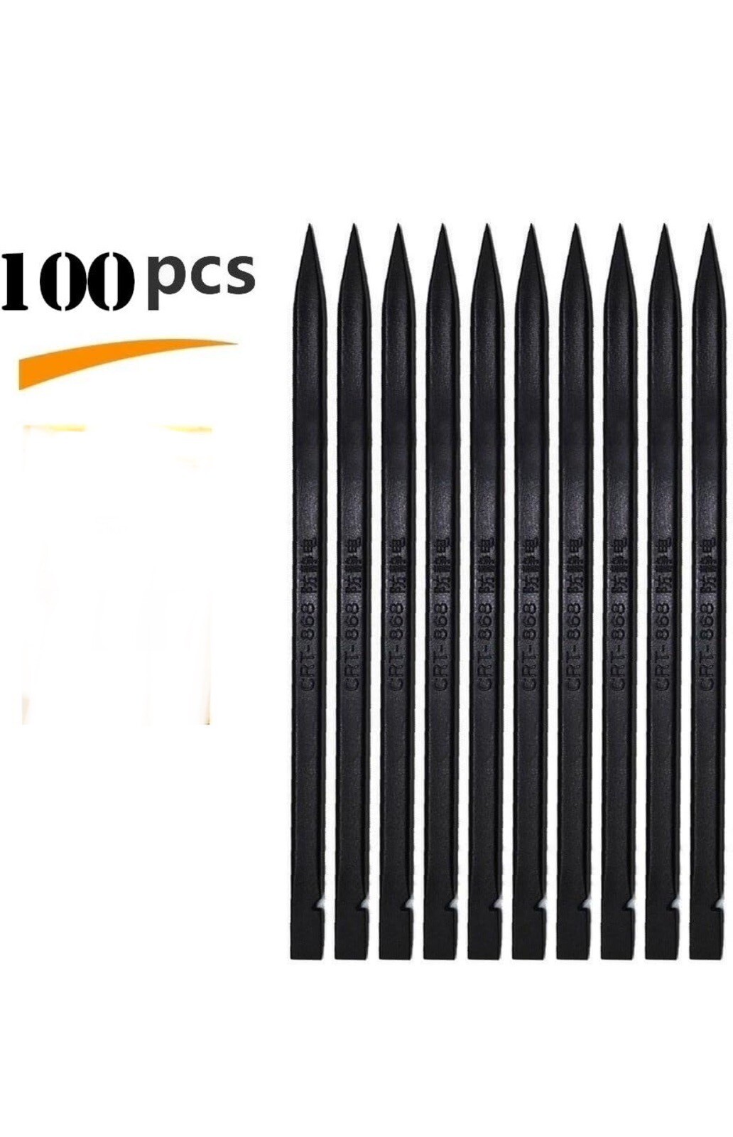 100 x Nylon Plastic Spudger Stick Pry Opening Repair Tool for iPhone ...