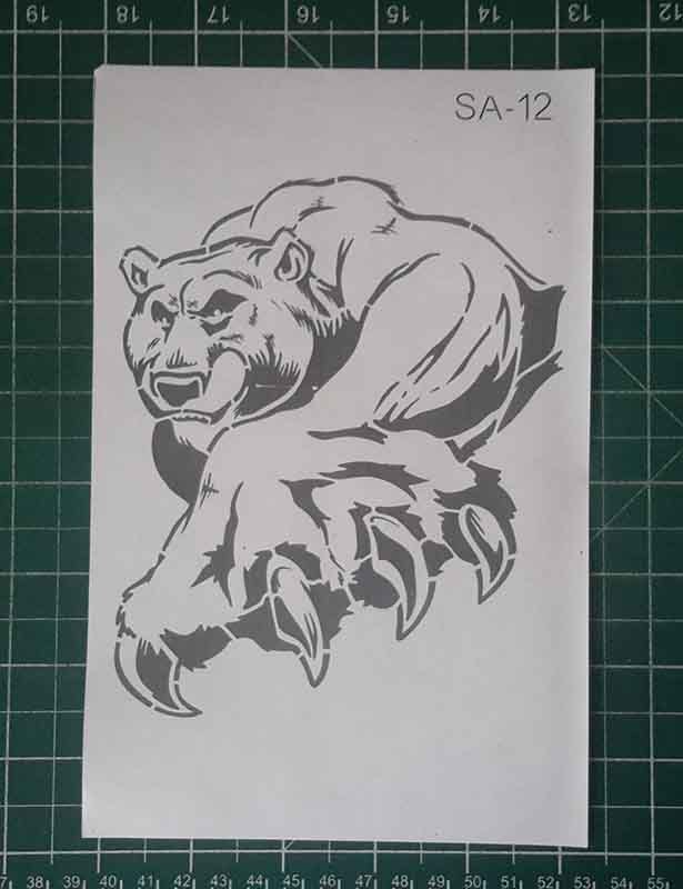 Airbrush Stencils REUSABLE PREDATORS New VINYL OR MYLAR | eBay