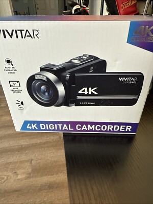 Vivitar 4K Digital Camcorder Ultra HD 3” Touchscreen and LED Light | eBay