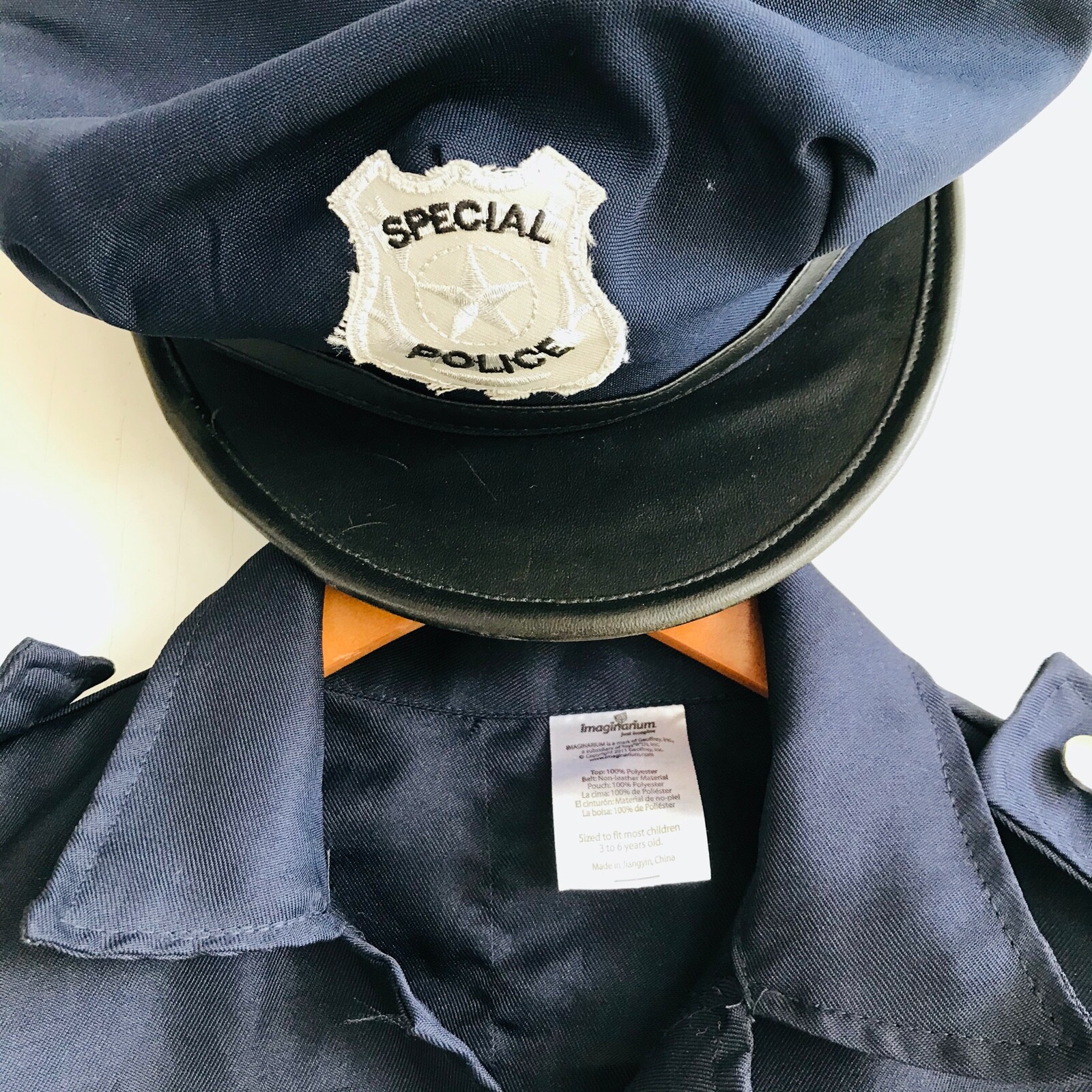 Imaginarium Blue Police Jacket & Hat Halloween Costume Size 3T - 6 ...