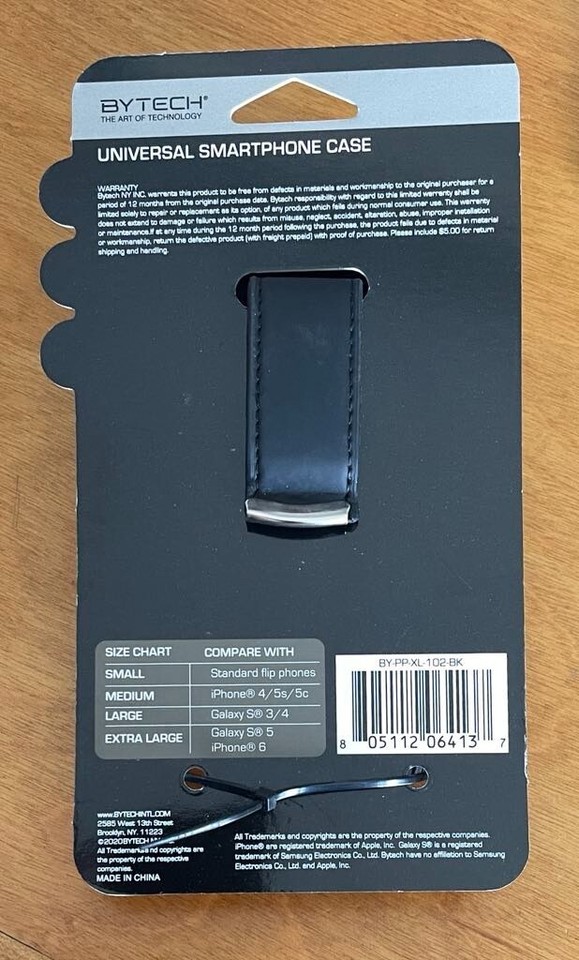 UNIVERSAL CELL / SMARTPHONE CASE by BYTECH EXTRA LARGE w/ SWIVEL BELT ...