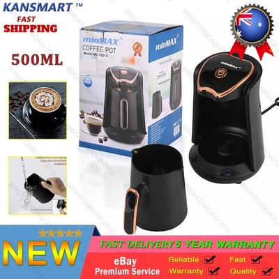 0.5L Electric Turkish Greek Coffee Maker Boiled Coffee Kettle Brew Tea ...
