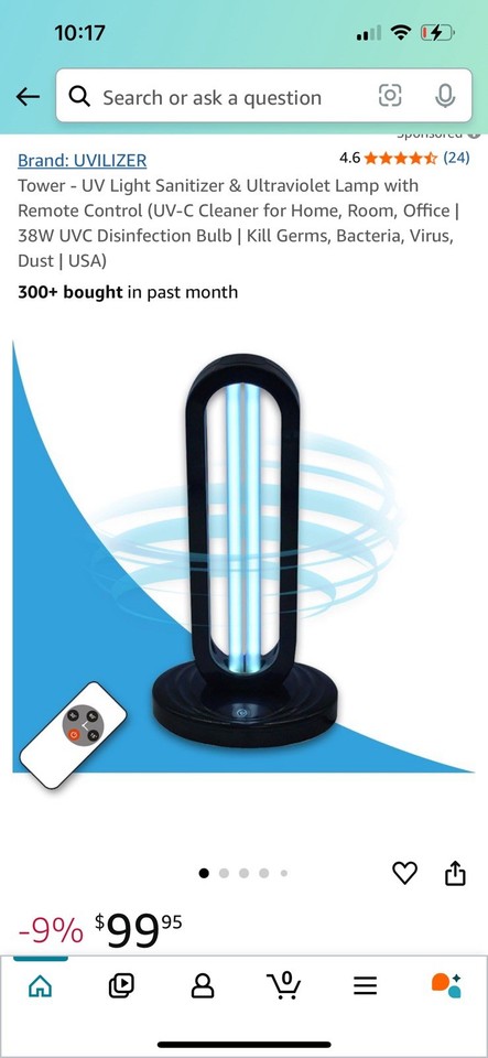 Uvlizer UV0254 Home Disinfection Device | eBay