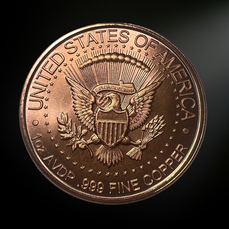 1 OZ 1964 Kennedy Round .999 (BU) Copper Bullion Restrike | eBay