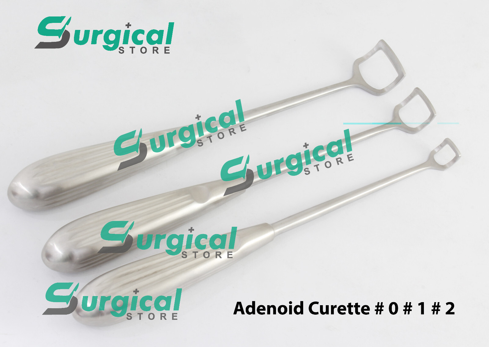 Barnhill Adenoid Curette # 1 # 2 # 3 8.5" 3 PCs Set ENT Surgical ...