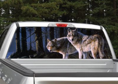 Wolf Scene Wolves Rear Window Decal Graphic Truck SUV | eBay