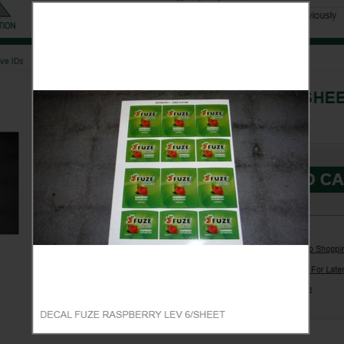 DECAL FUZE RASPBERRY LEV 6/SHEET # D37/38-FRT | eBay