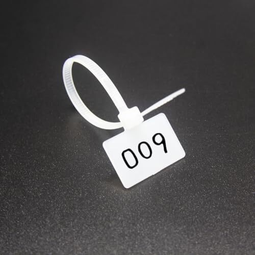 Plastic Cable Tie With Outer Label 100 Pcs Write on Tags Wire Zip Ties ...