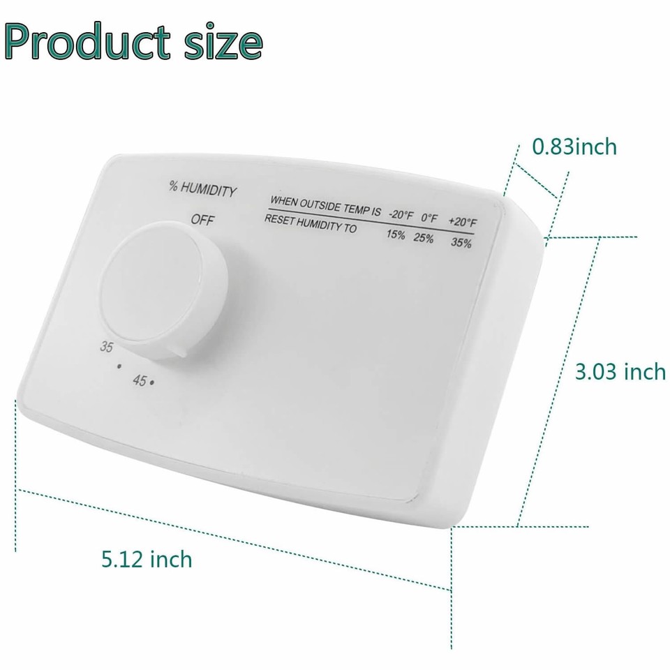 Replacement For Aprilaire 4655 Manual Humidistat With 24V Transformer ...