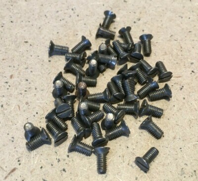 6 BA Steel Countersunk Slotted Machine Screws. British Made. | eBay