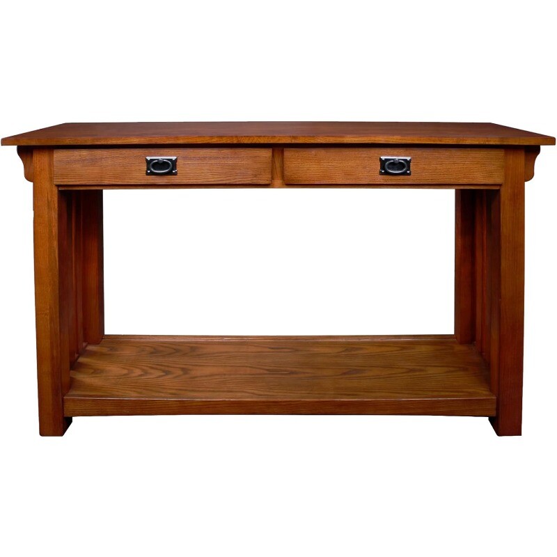 Mission Console Table for Entryway, Wood Sofa Table, Made with Solid ...