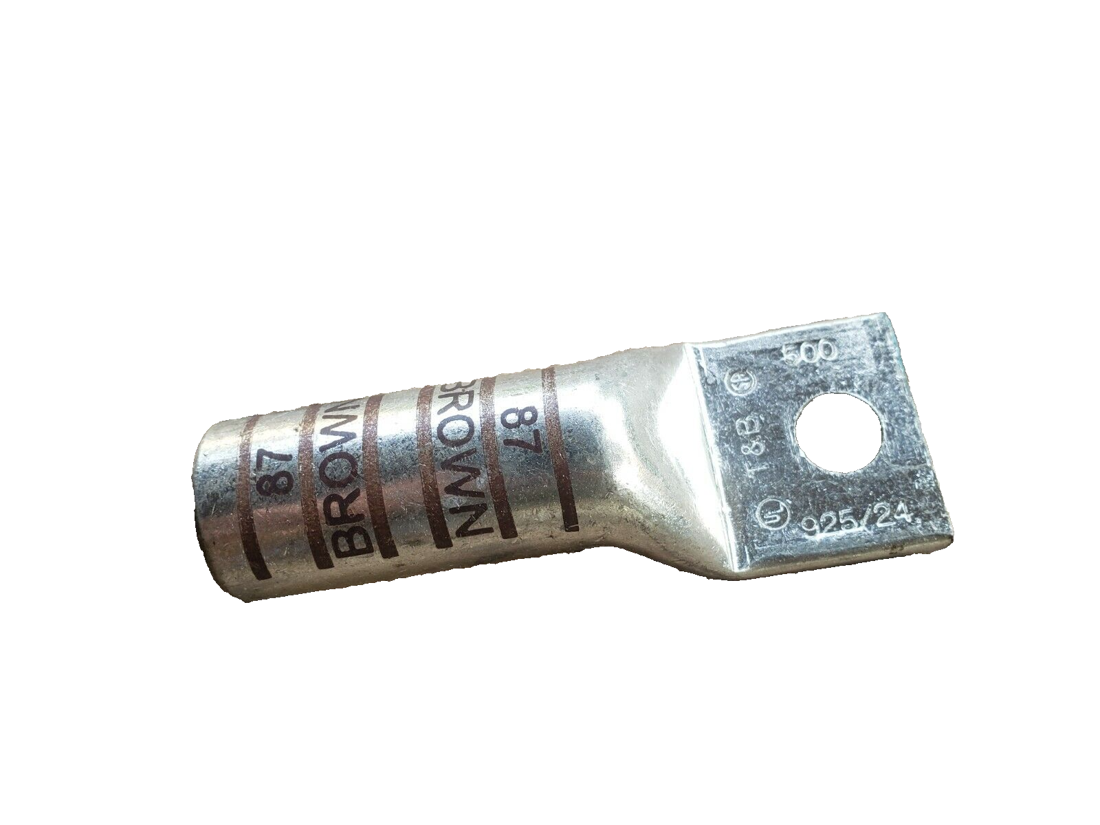 (QTY:2) T&B 500 925/24 Long 6'' Barrel 500 MCM Crimp Lug 1/2" Holes | eBay