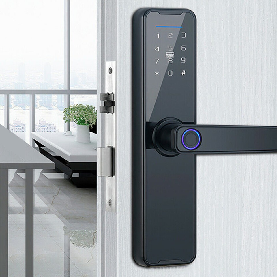 Digital Smart Door Lock Fingerprint+password+key+Card+App Home ...