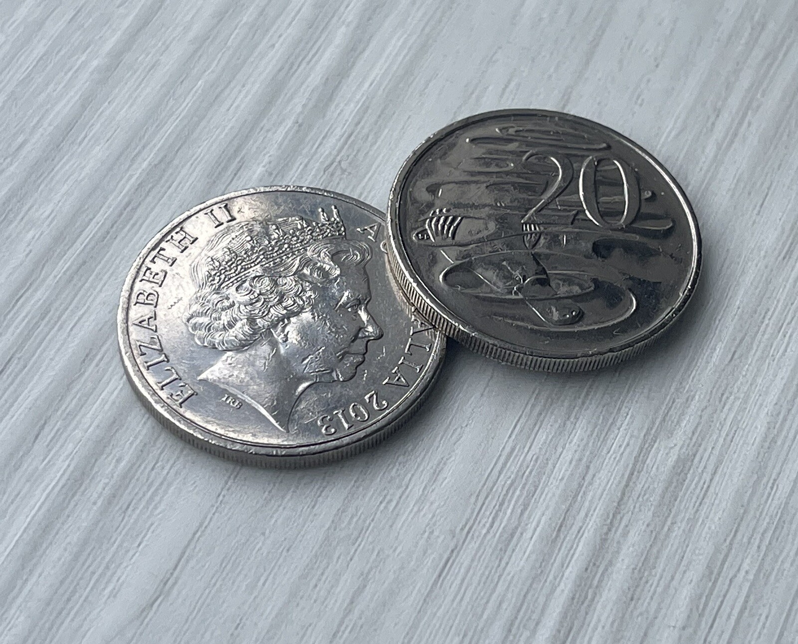 PAIR OF REAL DOUBLE SIDED AUSTRALIAN 20 CENT Coin 1 Two Headed 1 Two ...