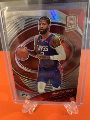 2020-2021 Spectra Paul George Red Wave Prizm #72 | eBay
