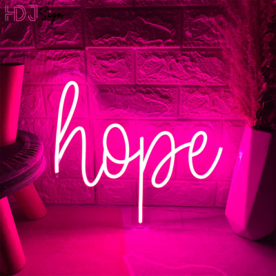 Hope Neon Sign Custom Neon Lights Bedroom Decorations Personalized Led ...