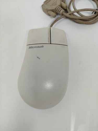 Vintage Microsoft 2.0A 2-Button Wired Serial Mouse with Track Ball- 9 ...