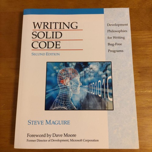 Writing Solid Code Second Edition Paperback Good Condition Programming Book | eBay