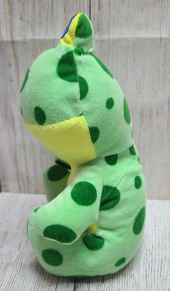 A&A Global Industries Plush Frog Stuffed Animal Toy Green Yellow Blue ...