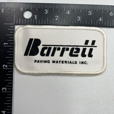 Vtg BARRETT PAVING MATERIALS INC. Patch 10KA | eBay