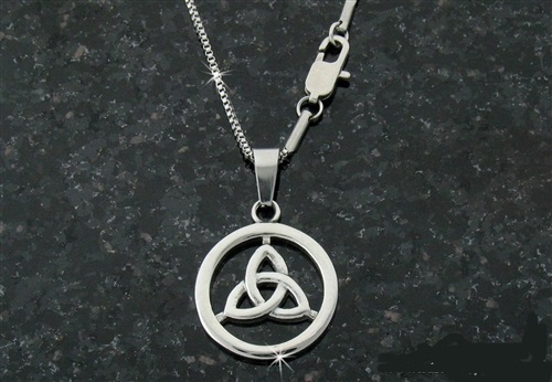 Trinity Knot Necklace with 24 inch snake chain | eBay