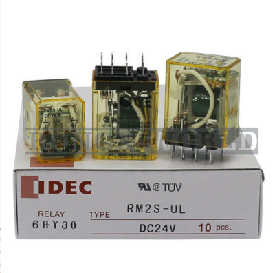 10Pcs IDEC Intermediate Relay RM2S-UL DC24V RM2S-UL-D24 8 Feet | eBay