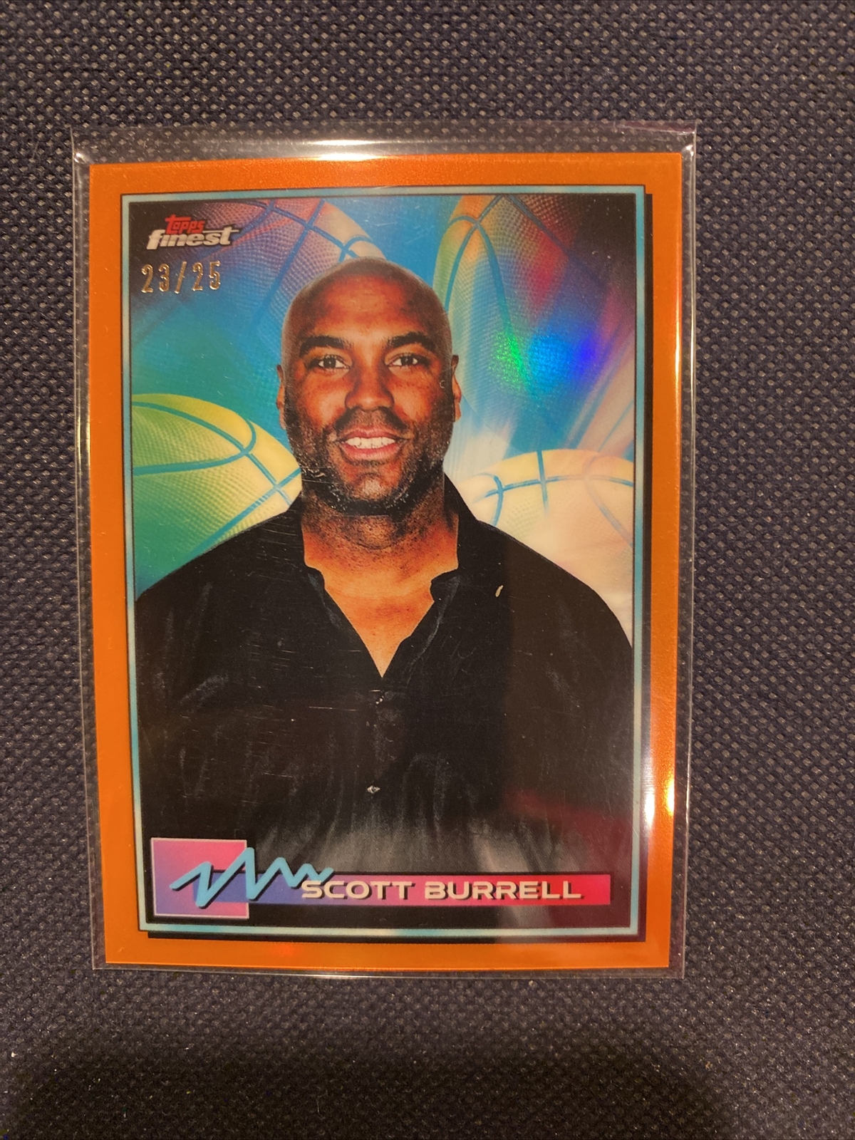 2021 Topps Finest Basketball - SCOTT BURRELL #49 Orange Refractor ...