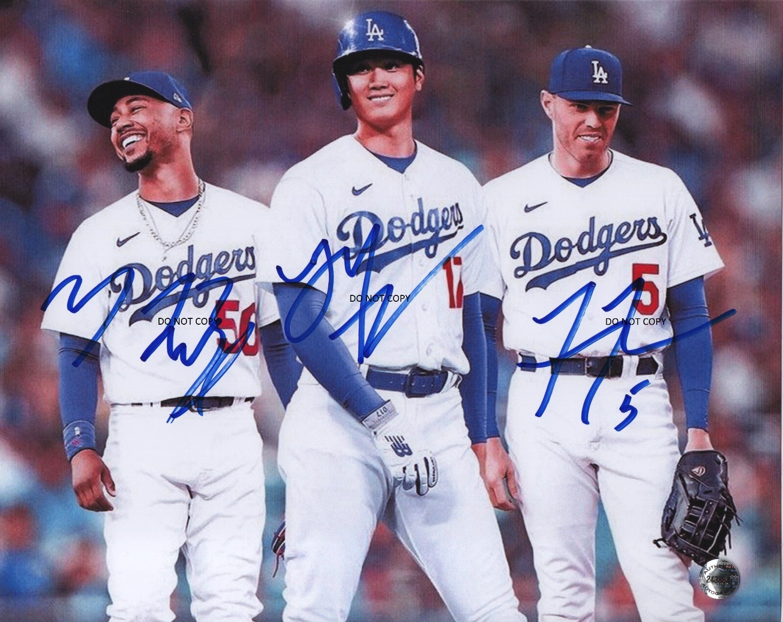 SHOHEI OHTANI & MOOKIE BETTS & FREDDIE FREEMAN - DODGERS 8x10 Reprint ...