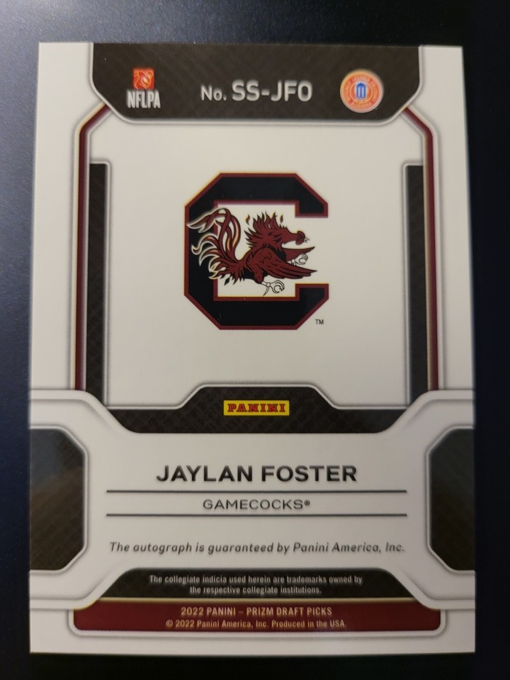 2023 Prizm Draft Picks Jaylan Foster RC Autograph Sensational Card #ss ...