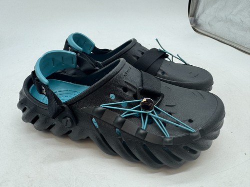 DAMAGED Crocs Echo Lockdown Clogs Black Slip-On Comfort Unisex - 8 Men/10 Women | eBay