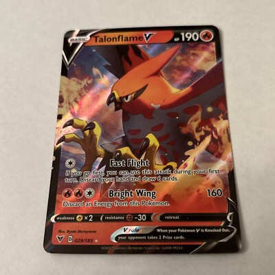 Pokémon TCG Talonflame V Vivid Voltage 029/185 Holo Ultra Rare | eBay
