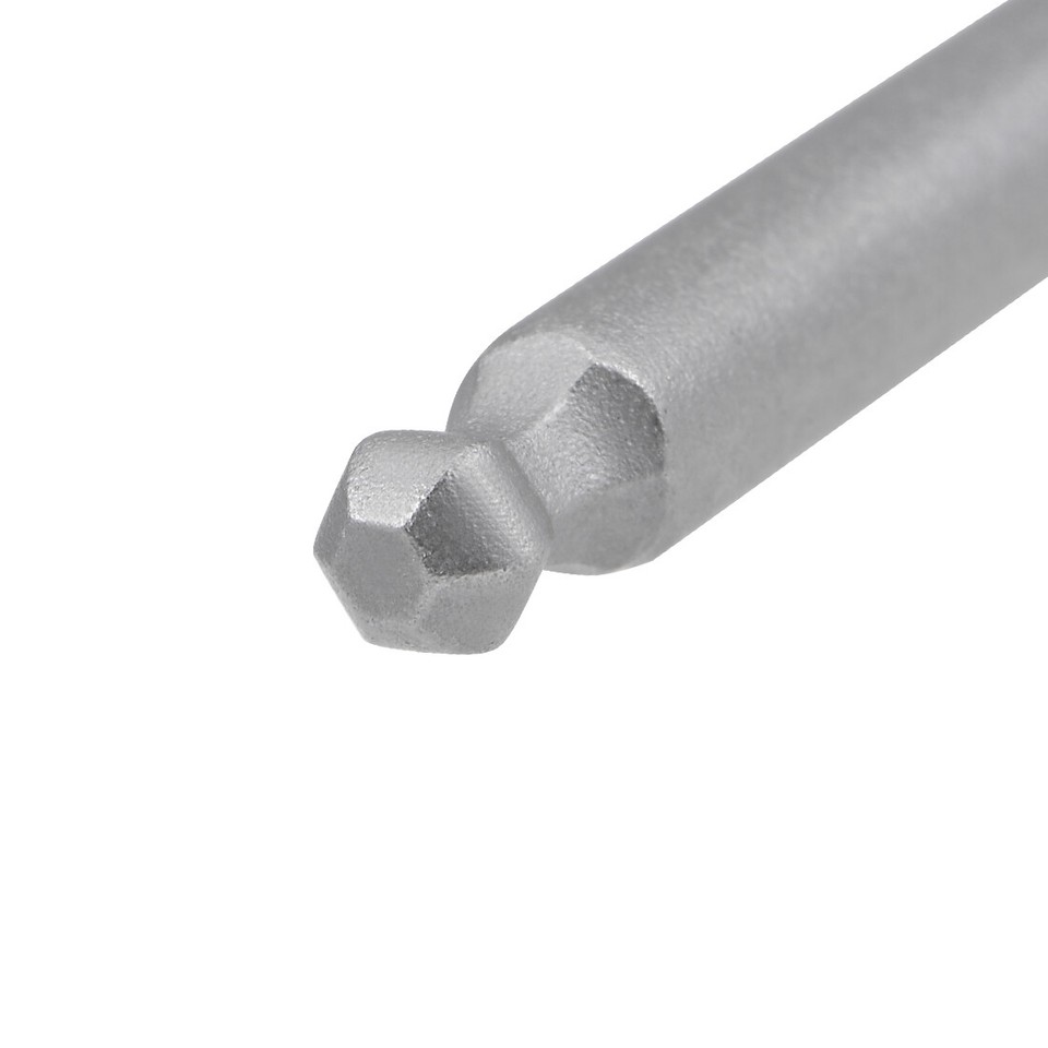 Ball End Hex Bits 1/4 Inch Hex Shank 3.9 Inch Magnetic H4 Head ...