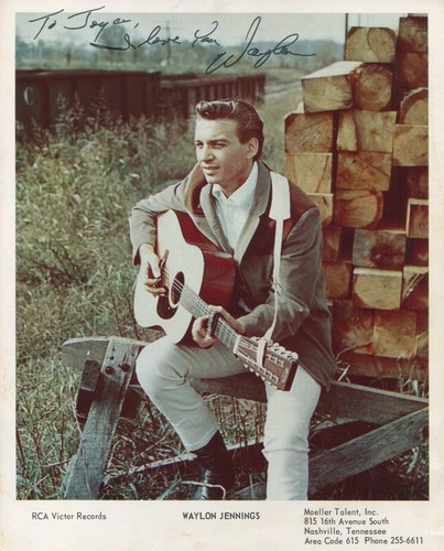 Waylon Jennings Country Singer The Highwaymen Signed Autograph Photo ...