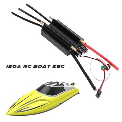 Powerful Function Waterproof RC Boat ESC Brushless ESC 120A Modified ...