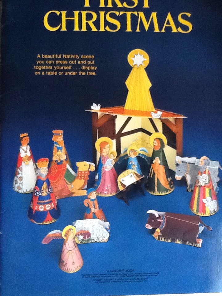 The First Christmas A Golden Book 1982 Press Out Nativity Scene | eBay