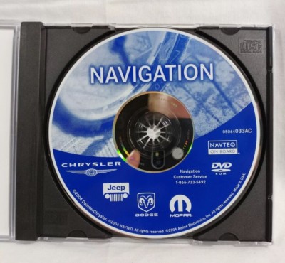 CHRYSLER JEEP DODGE MOPAR NAVIGATION NAVTECH NAV DVD OEM 05064033AC ...