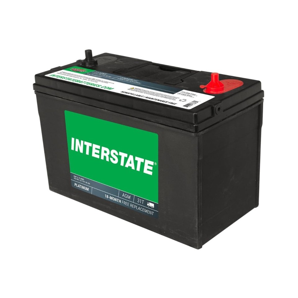 Interstate Batteries Marine Deep Cycle Battery 12V 100Ah 925CCA (31 ...