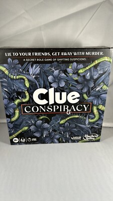 Clue Conspiracy Board Game for Adults and Teens Brand New Free Shipping ...