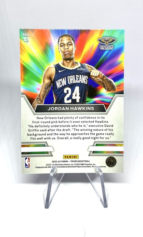 2023-24 Panini Prizm #13 Jordan Hawkins Instant Impact RC - New Orleans ...