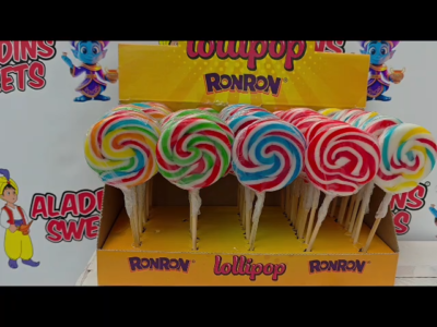 Large Colorful Lollipops